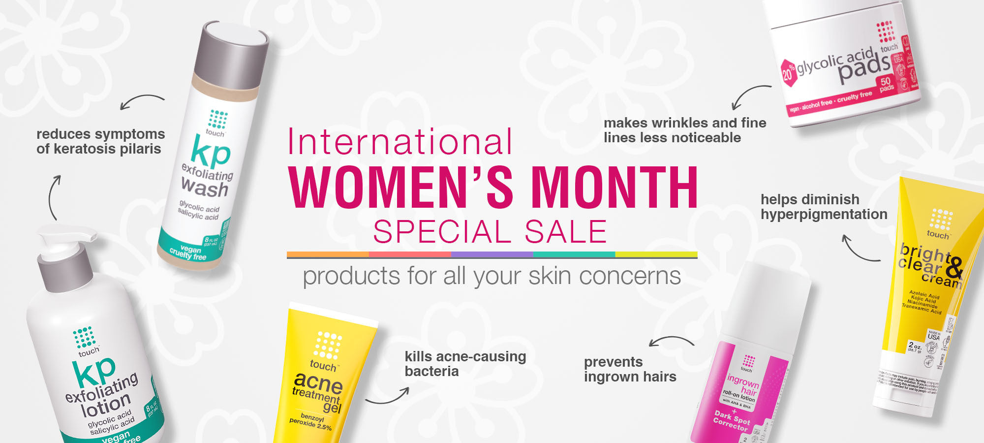 Touch Skin Care Official Site - Clean, Cruelty free, Vegan Products