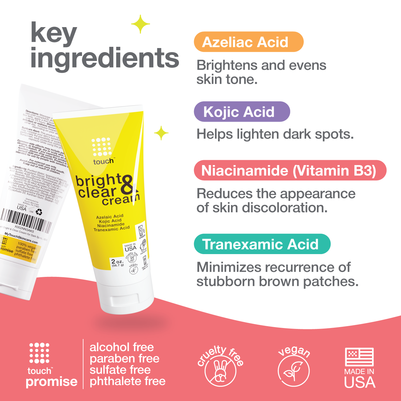 Face Brightening Cream for Even tone & Glowing Skin - Touch Skin Care